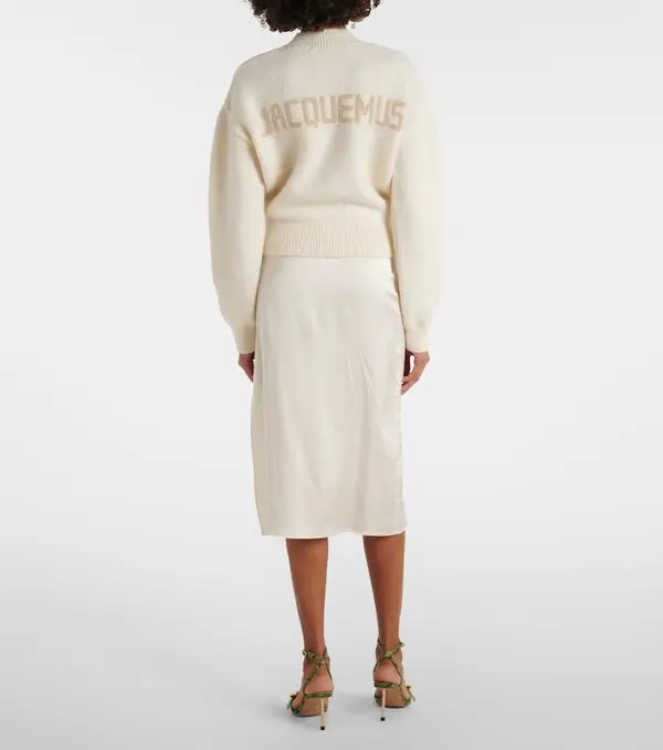 Jacquemus Mail Wool-blend Sweater - Beige