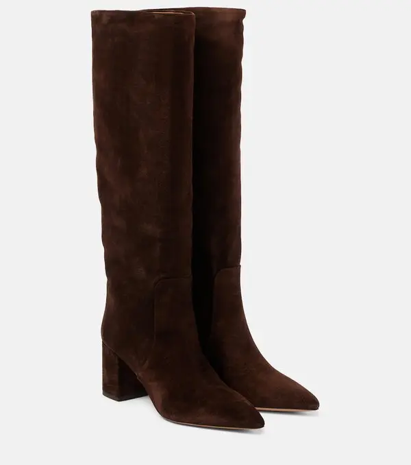 Paris Texas Anja 70 Suede Knee-high Boots - Brown