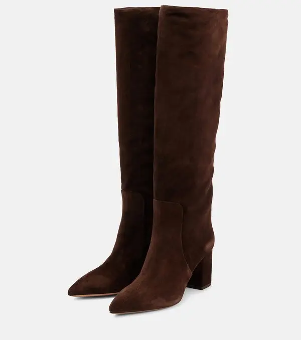 Paris Texas Anja 70 Suede Knee-high Boots - Brown