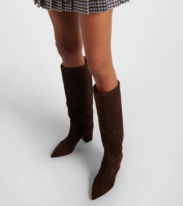 Paris Texas Anja 70 Suede Knee-high Boots - Brown
