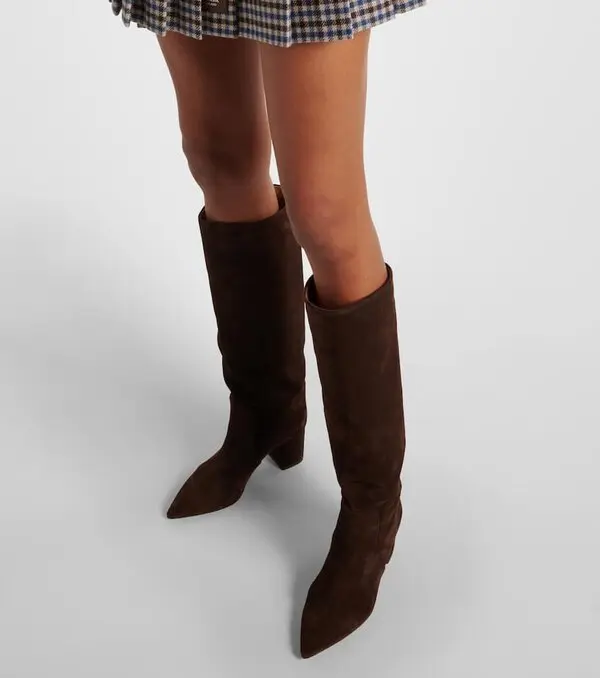 Paris Texas Anja 70 Suede Knee-high Boots - Brown