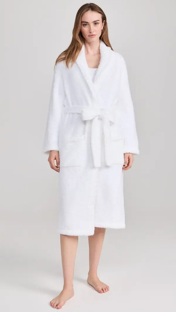 Barefoot Dreams Cozychic Adult Robe - White