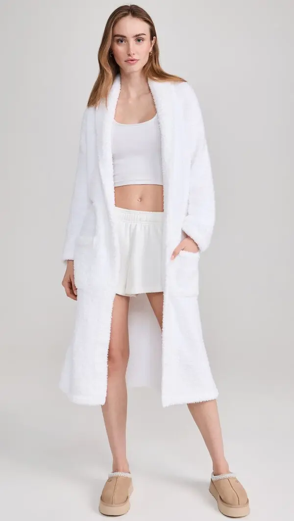 Barefoot Dreams Cozychic Adult Robe - White