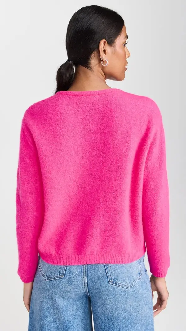 American Vintage Vitow Cardigan - Rose Fluo Chine