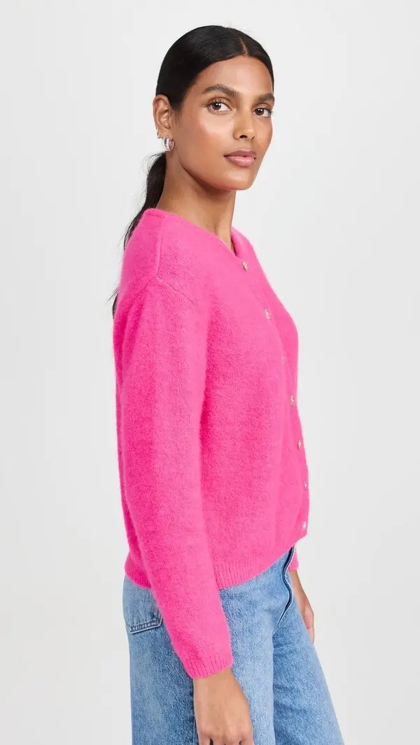 American Vintage Vitow Cardigan - Rose Fluo Chine