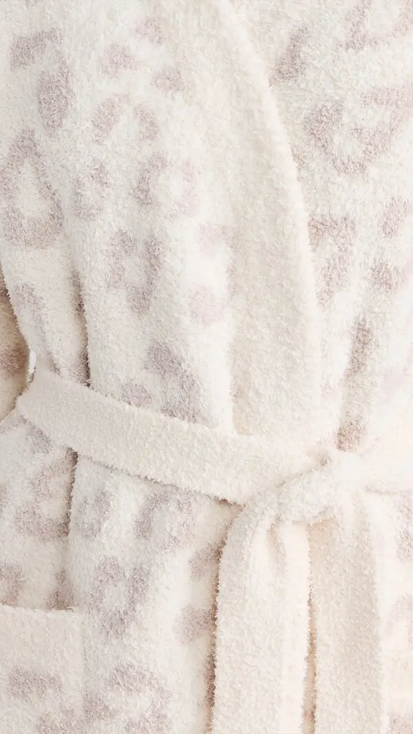 Barefoot Dreams Cozy Chic Barefoot In The Wild Robe - Cream/stone