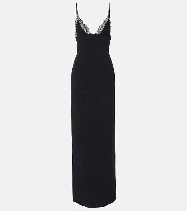 David Koma Lace-trimmed Gown