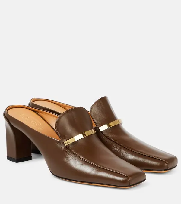 TOD'S Leather Mules