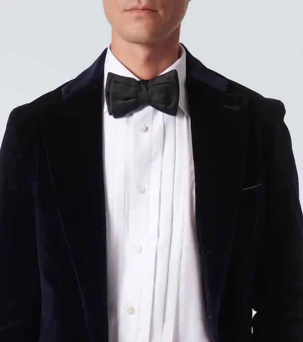 Rubinacci Pleated Cotton Tuxedo Shirt