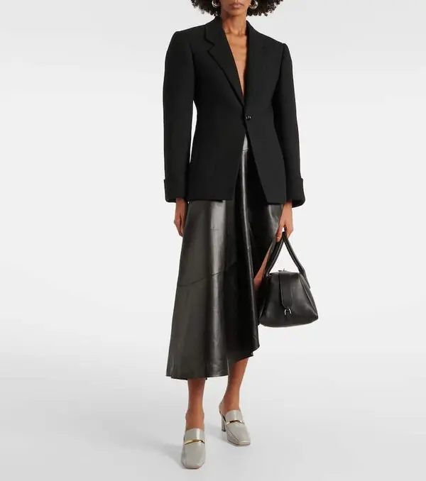 TOD'S Leather Mules - Grey