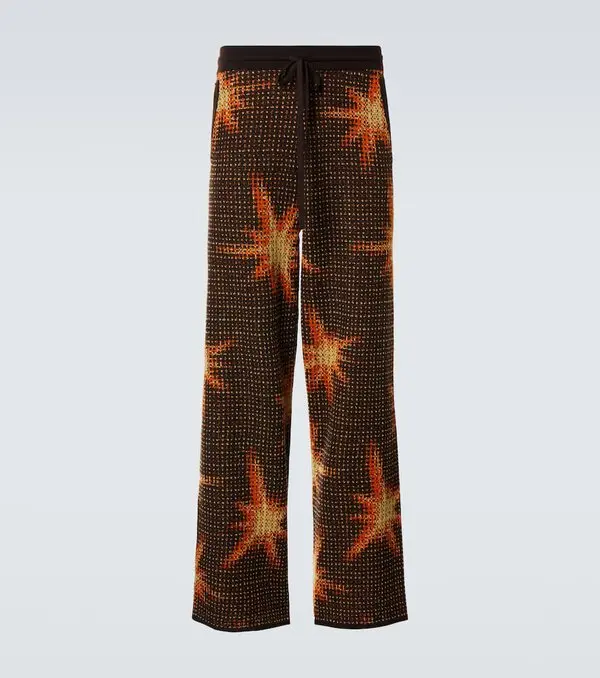 Dries Van Noten Printed Wool-blend Sweatpants