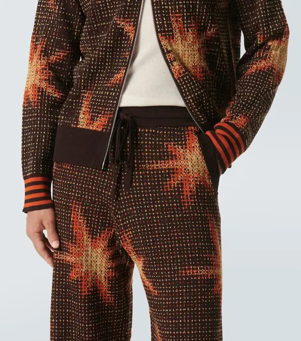 Dries Van Noten Printed Wool-blend Sweatpants
