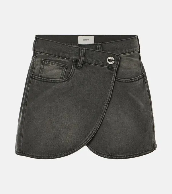 Coperni Denim Mini Skirt - Grey