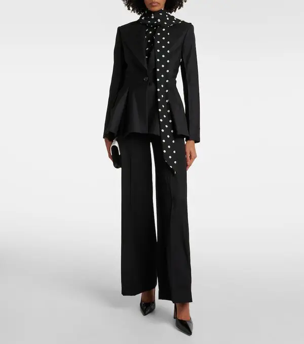 Nina Ricci Wool Gabardine Blazer