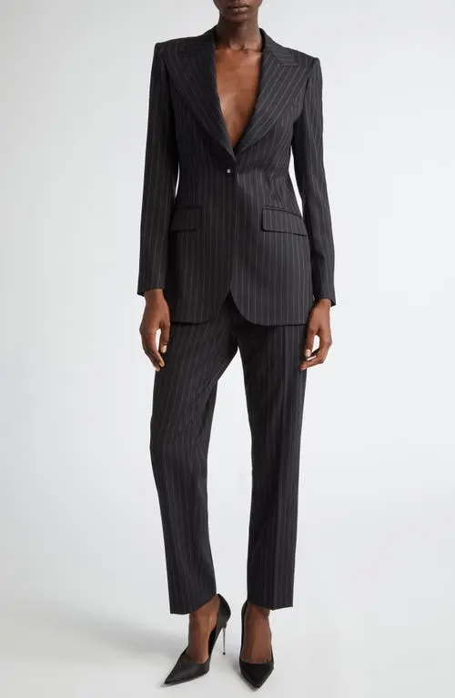 Dolce & Gabbana Pinstripe Tailored Wool Trousers