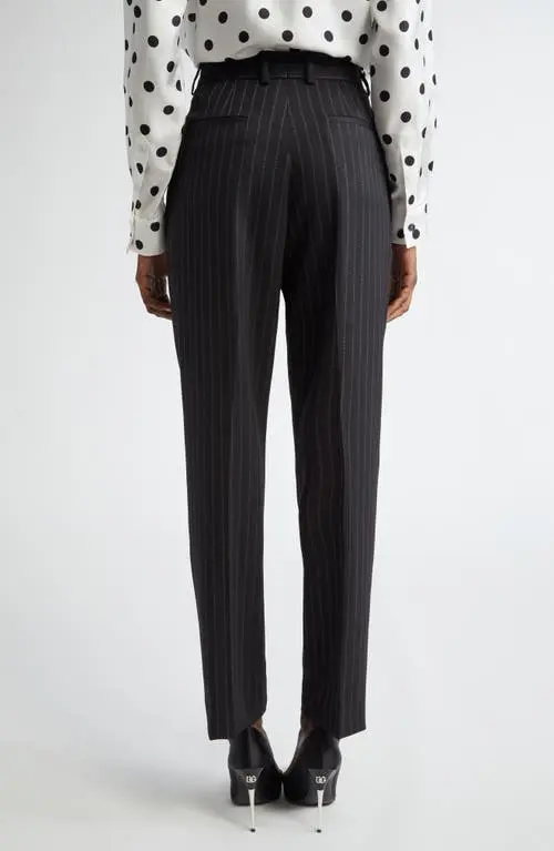 Dolce & Gabbana Pinstripe Tailored Wool Trousers