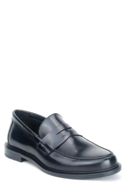 WARFIELD & GRAND Preeminent Penny Loafer - Black