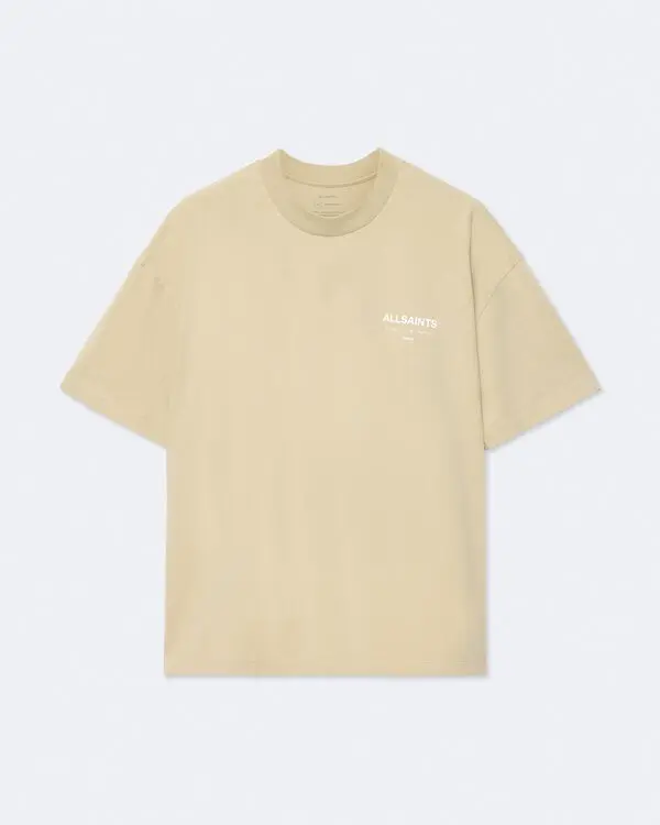 ALLSAINTS Underground Oversized Crew Neck T-shirt - Brown