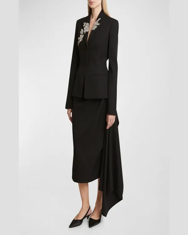 Erdem Crystal-embellished Blazer
