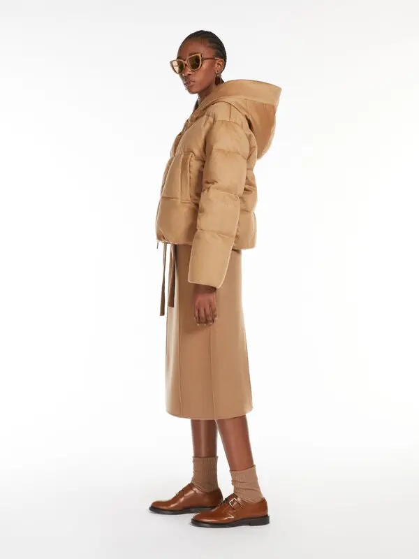 Max Mara Reversible Colour Down Jacket - Camel | Editorialist