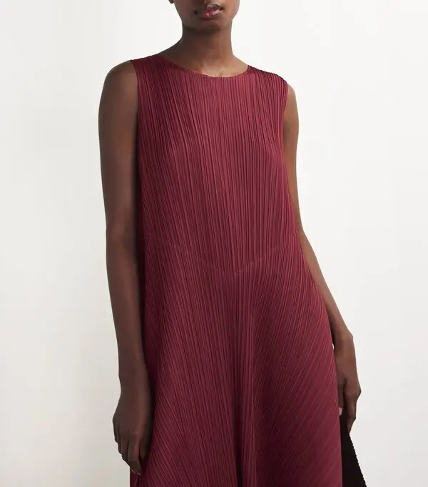 Issey Miyake Solar Flare Midi Dress - Purple | Editorialist