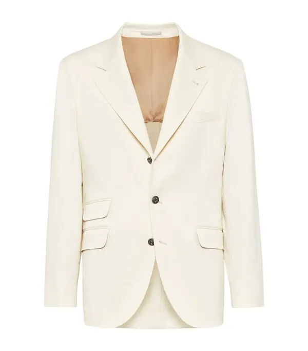 Brunello Cucinelli Cotton-cashmere Cavallo Blazer