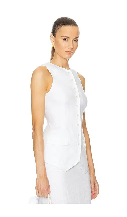 HELSA Linen Button Tunic