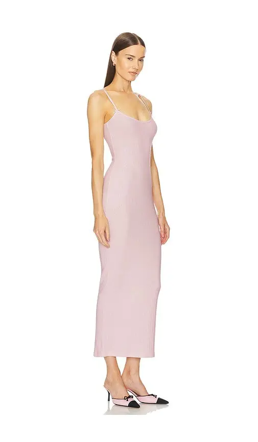 strapless open back dress HALTER PINK SILK DRESS  Teresa Helbig