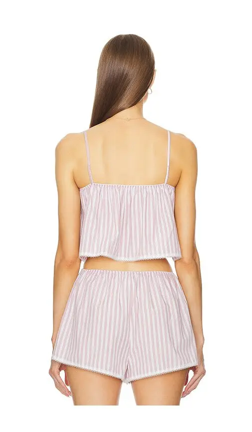 HELSA Wide Stripe Poplin Camisole