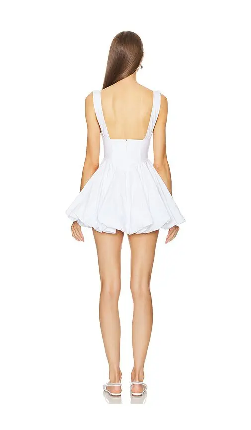 HELSA Poplin Bubble Mini Dress