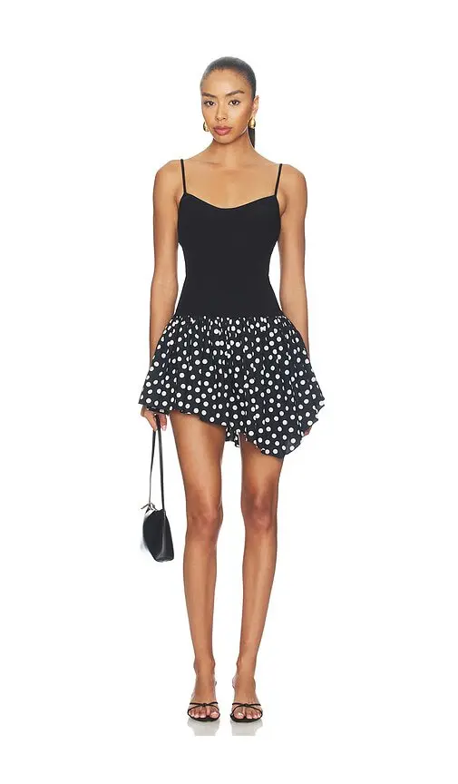 LOVERS AND FRIENDS Betty Mini Dress - Black Polka Dot