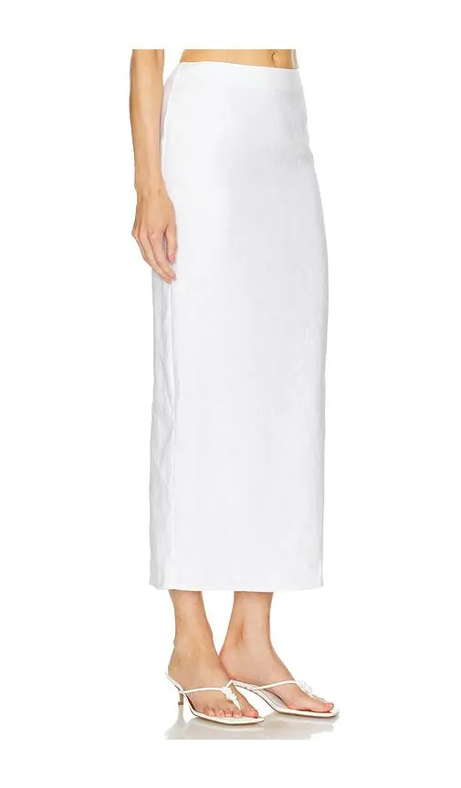 HELSA Linen Maxi Skirt