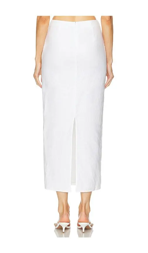 HELSA Linen Maxi Skirt