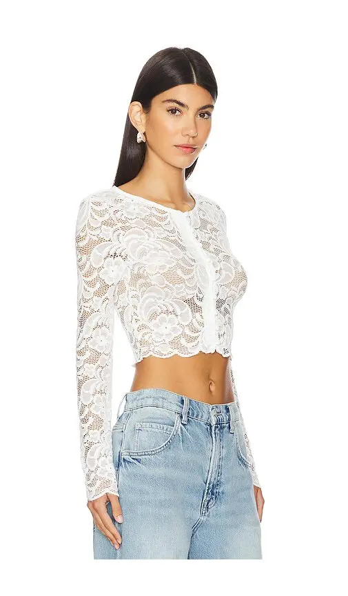 Superdown Elowen Lace Top - White