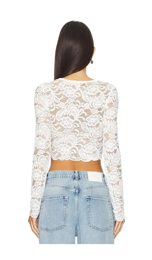 Superdown Elowen Lace Top - White