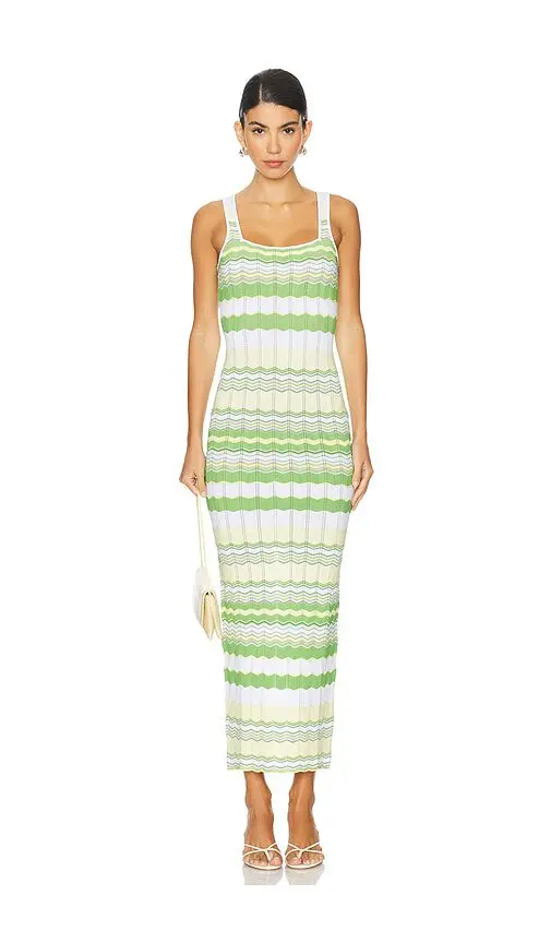 Tularosa Phila Maxi Dress - Green Multi