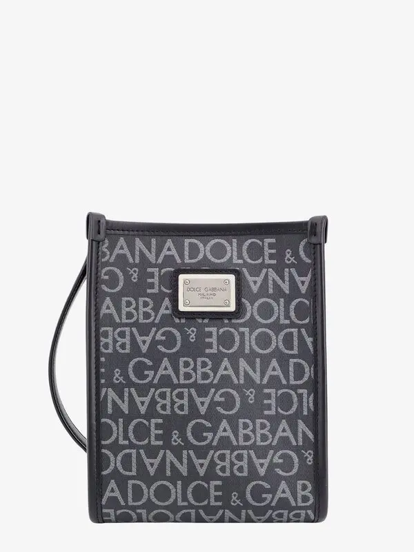 Dolce & Gabbana Shopping Shoulder Bag With Logo - Black