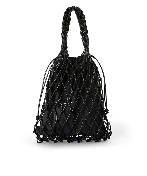 MSGM Elastic Mesh Tote With Cursive Logo