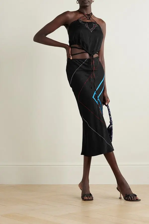 Ahluwalia Clover Cropped Top