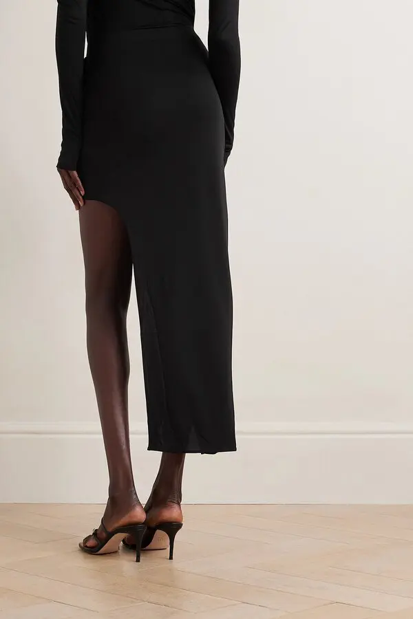 Helmut Lang Draped Asymmetric Skirt