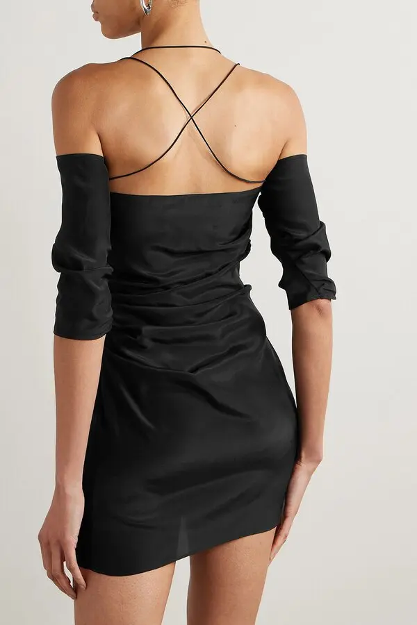 womens black mini dresses ENIGMA MINI DRESS | BLACK | Third Form | After Work Attire for Women | Shop  Dresses — THIRD FORM main image 0