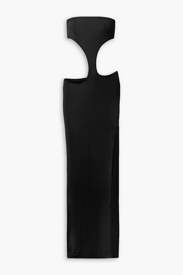 LOUISA BALLOU Long Carve Strapless Maxi Dress