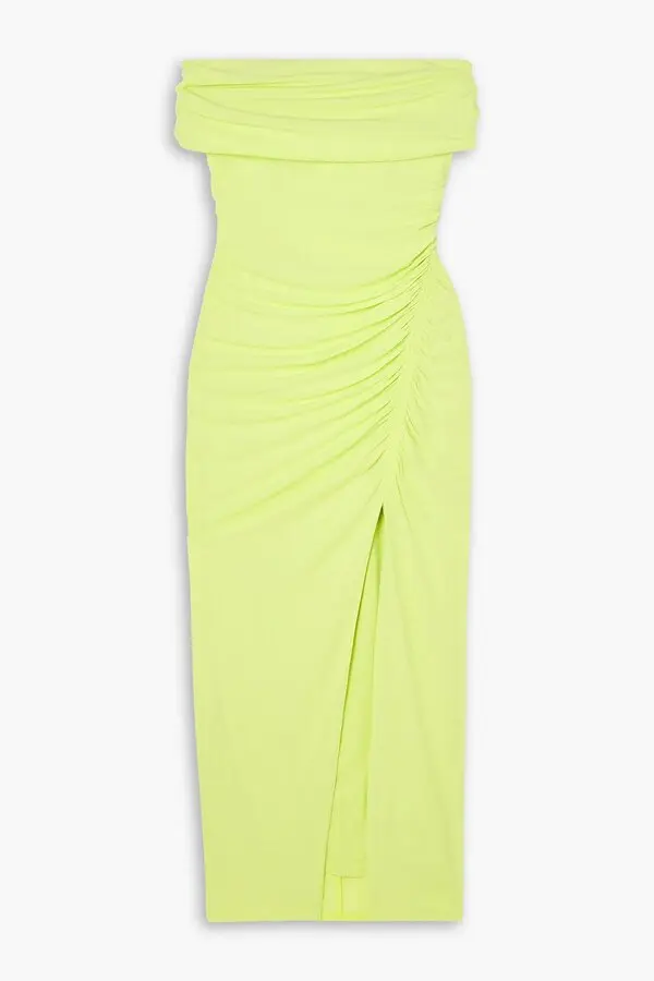 white jersey halter dress White Halter Marcie Dress