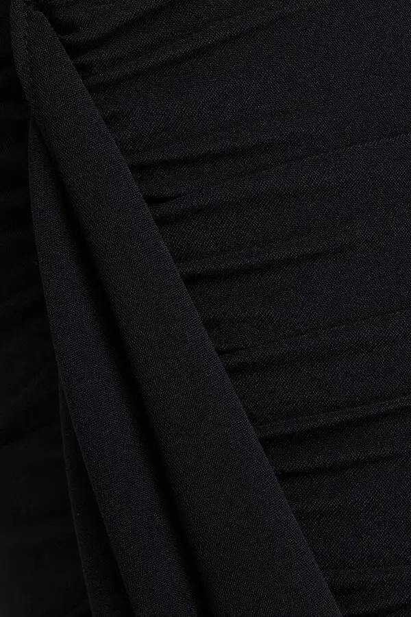 Helmut Lang Ruched Jersey Mini Skirt