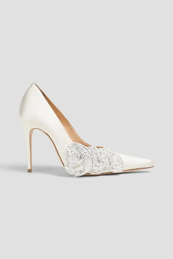 Magda Butrym Embellished Satin Pumps