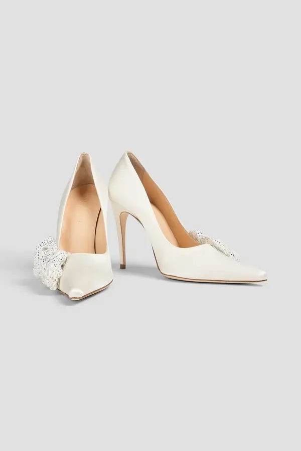 Magda Butrym Embellished Satin Pumps