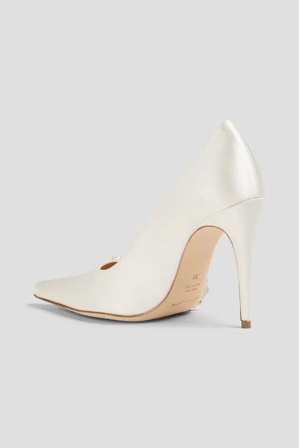 Magda Butrym Embellished Satin Pumps