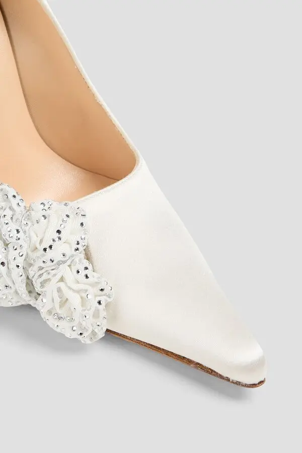 Magda Butrym Embellished Satin Pumps