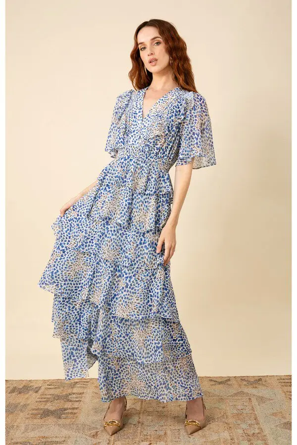 Hale Bob Ainsley Tiered Maxi Dress
