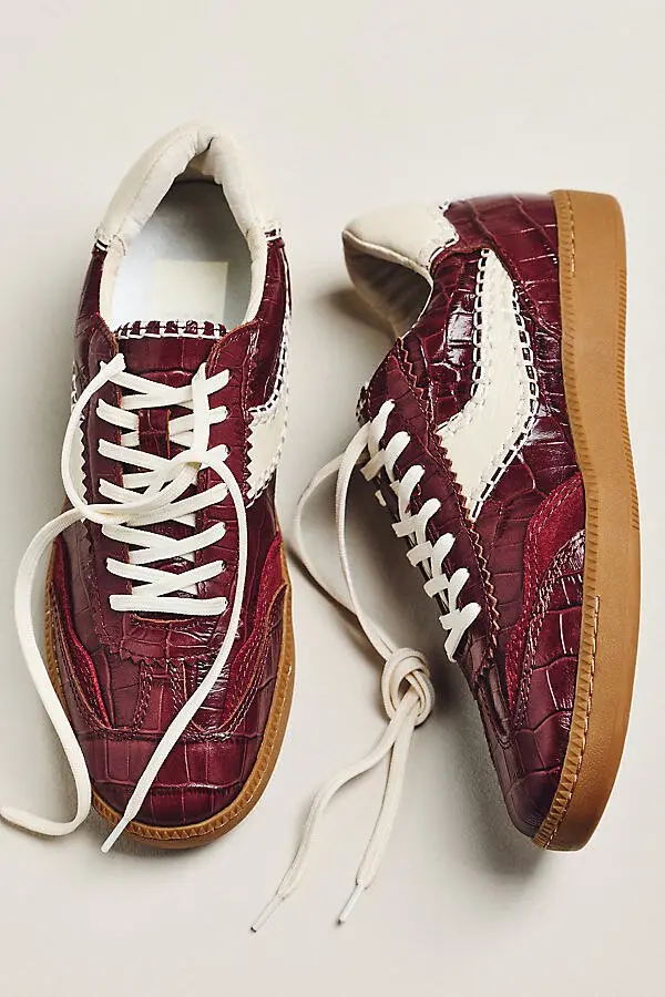 Dolce Vita Notice Stitch Sneakers - Oxblood